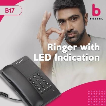 Beetel B17 Black Corded Landline Phone - JioMart