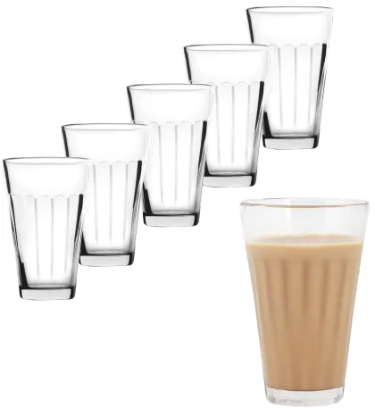 Adaraforever Tea Glasses Cutting Chai Glass Tea Cups Tea Set Coffee Cup ...