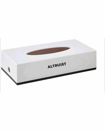 ALTRUIST White Abs Plastic Tissue Dispencer with Packet (100 Tissues ...