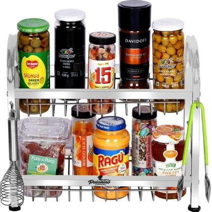 Fortune Blu Silver Steel 4 Layer Dish Rack Modular Kitchen Utensils ...