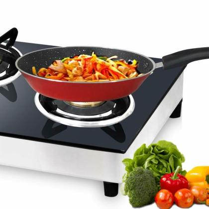 Baltra Red Aluminum Non-Stick Induction Fry Pan 22 cm - JioMart