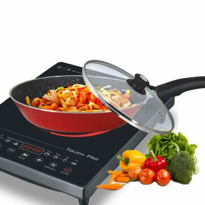 Baltra Red Aluminum Non-Stick Induction Fry Pan 22 cm - JioMart