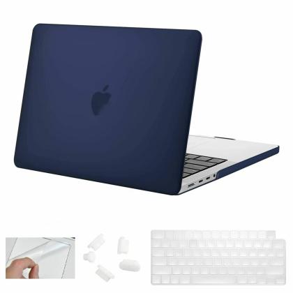 Aavjo MacBook Pro Navy Blue Hard Shell Laptop Case Cover 32.1 x 23 x 2. ...