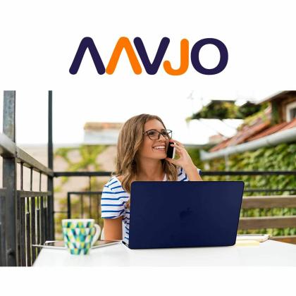 Aavjo MacBook Pro Navy Blue Hard Shell Laptop Case Cover 32.1 x 23 x 2. ...