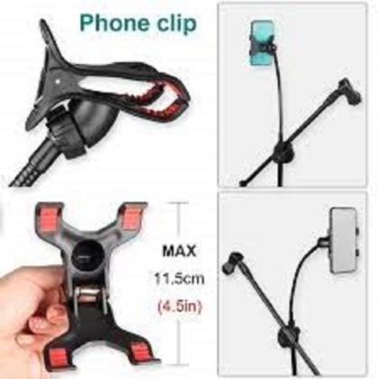 Techtest Heavy Duty Adjustable Dual Microphone Stand for Studio ...