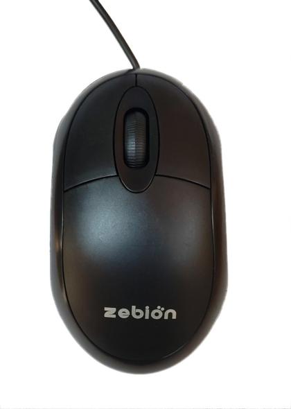 Zebion USB 2.0 Black Wired Optical Mouse - JioMart