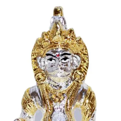 Real Seed Silver Plated Shri Kuber Idol Statue, Lord Kuber for Pooja ...