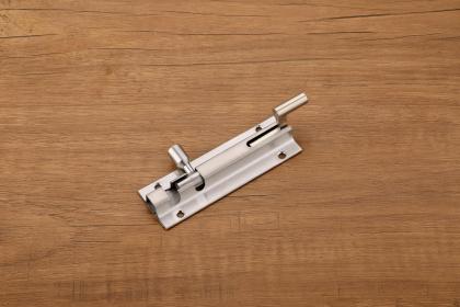 Harmonus Silver Stainless Steel L-Tower Bolt Brass And Door Latch And ...