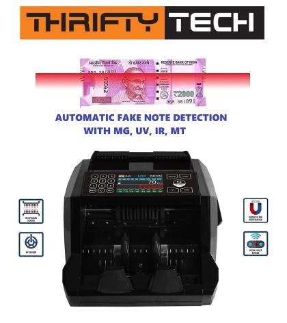 Thrifty Tech NP-200-PE Cash and Value Counting Machine with Fake Note ...