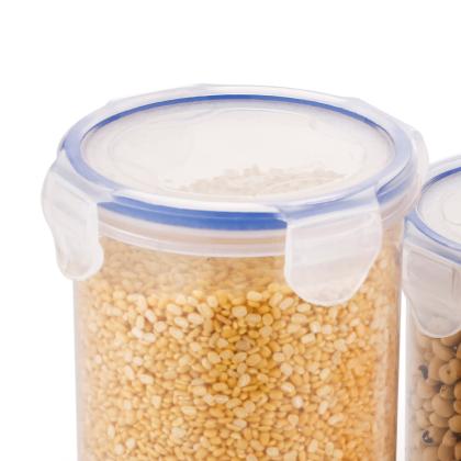 Alboss Plastic Lock&Lock Air Tight Round Storage Jar & Container 500ml ...