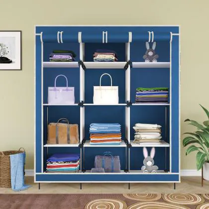 Eco Shopee 12 Fancy Layer Collapsible Wardrobe Almirah Portable Cloth ...
