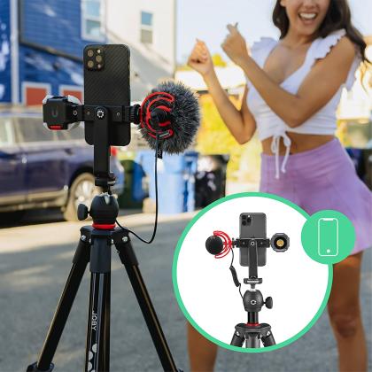JOBY JB01760-BWW Aluminium Compact Light Kit, Smartphone, Camera Tripod ...