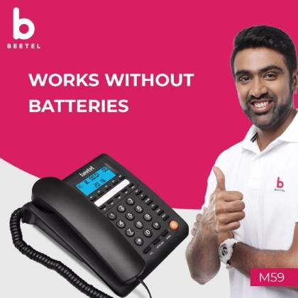 Beetel M59 Black Corded Landline Phone - JioMart