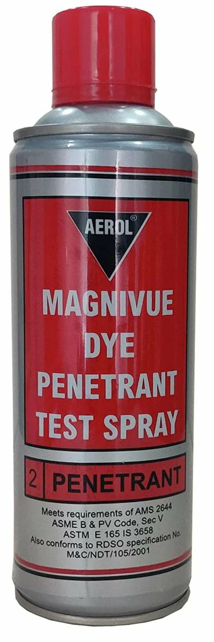 Aerol Red Dpt Spray Kit - Dye Penetrant, Developer And Cleaner Sprays ...