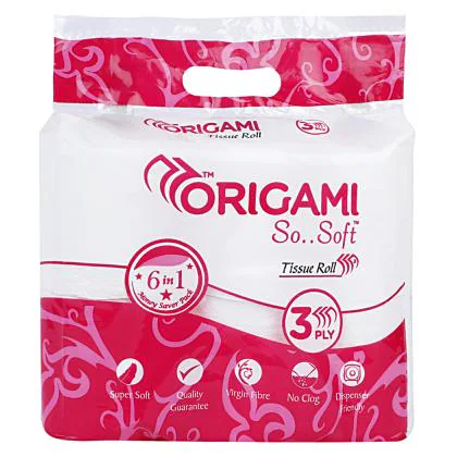 Origami So Soft 3-Ply Toilet Roll 160 Pulls (Pack of 6) - JioMart