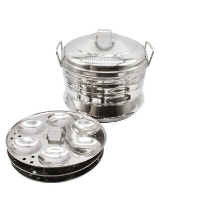 Subaa Abhimanyu Stainless Steel Idly Panai/Steamer/Maker with 3 Idly ...