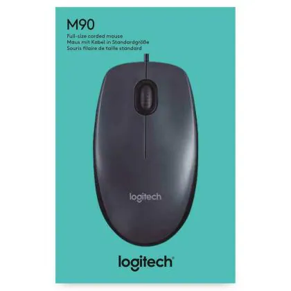 Logitech M90 Wired USB Optical Mouse(Black) - JioMart