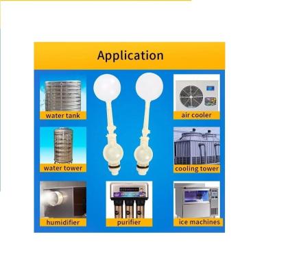 MSR ABS 1.5 INCH ( Male thread) Float Ball Valve Plastic Water Float Valve Mini Plastic Float ...