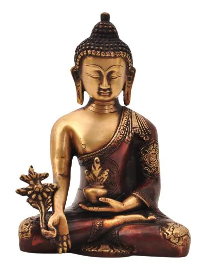 Aesthetic Decors Buddha Medicine Asthamangal in Nepali Red Showpiece ...