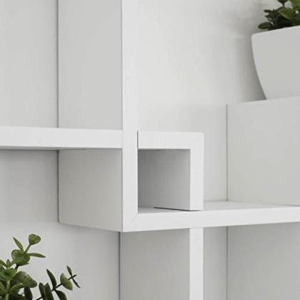 Amaze Shoppee White Wood Wall Shelves (Set Of 4) 33 x 33 x 11 cm - JioMart