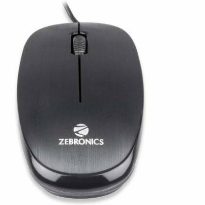 Zebronics K20 Wired Keyboard+ Power Optical Mouse (Black) - JioMart