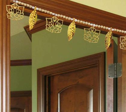 Narya Traditional Plastic Golden Ganpati Traditional Art Handmade Door ...