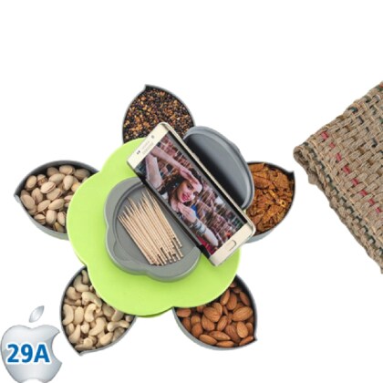 Lakkad International Smart Multicolor Plastic Candy Box 5 Compartment ...