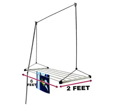 VIMART Suspended Clothes Drying Rack: Stainless Steel Ceiling Mounted ...