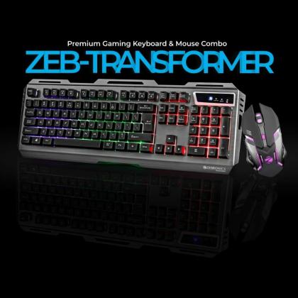 Zebronics Zeb-Transformer Gaming Keyboard and Mouse Combo(Black) - JioMart