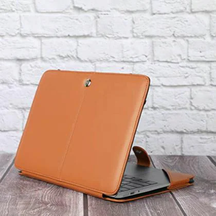 Enthopia Tan Vegan Leather Laptop Folio Case For Hp Zbook Firefly 14 G8 ...