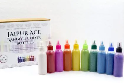 JAIPUR ACE Rangoli Bottles with Color Rangoli Powder and Kit (Pack of ...
