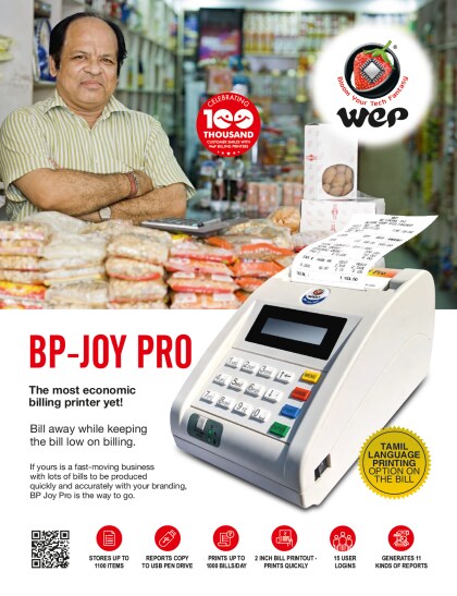 WeP RBP-0080 BP Joy Pro Thermal Retail Billing Printer - JioMart