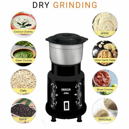 Inalsa, Jiffy, 400W Nutri Mixer with 2 Multipurpose Jars| Mixer ...