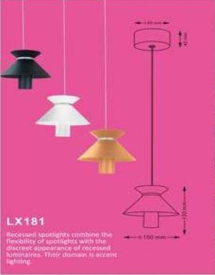 OTS Lights 3+5W Led Hanging, Chatri Shape Light for Ceiling White Body ...