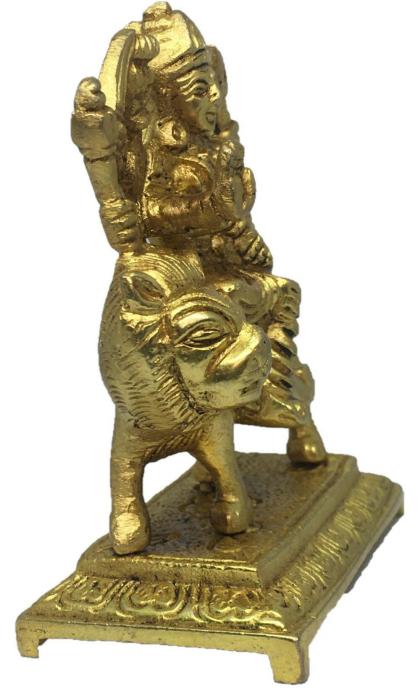 UAPAN Golden Color Maa Durga On Lion Idol 9 cm - JioMart