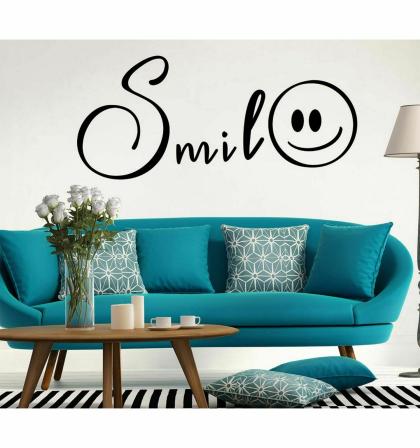 WOLPEP Multicolor Vinyl Smile Wall Sticker - JioMart