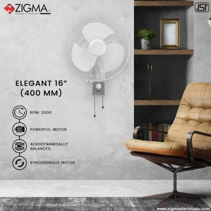 Zigma Max 400 Mm 3 Blade Ultra High Speed Wall Fan, Ivory - JioMart