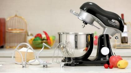 Rossmann 1800W, 7L Professional Diecast Aluminium Stand Mixer with ...