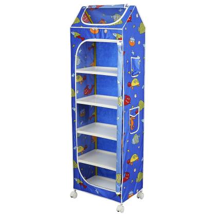 Little Ones Aquatic Blue Plastic Shelves Foldable Baby Storage Box With ...