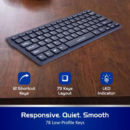 Matlek Wireless Keyboard & Mouse Combo. 2.4G Connect with 1 Nano ...