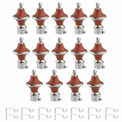 ZYREX Stainless Steel Curtain Bracket Parda Holder with Support 1 Inch ...