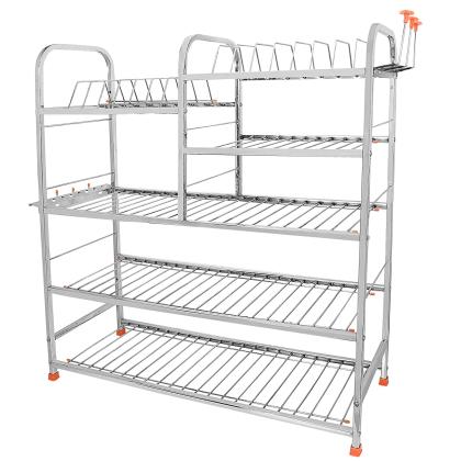 Zaib Wall Mounted Stainless Steel Rust Proof Kitchen Rack Bartan Stand ...