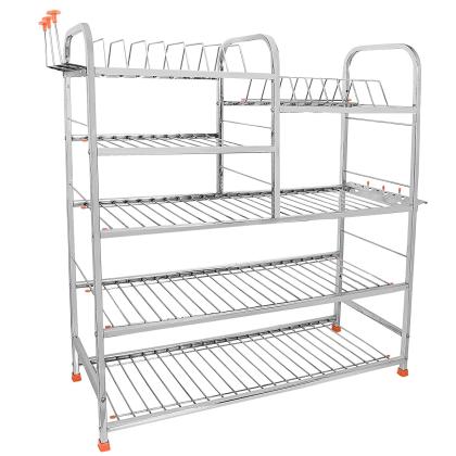 Zaib Wall Mounted Stainless Steel Rust Proof Kitchen Rack Bartan Stand ...