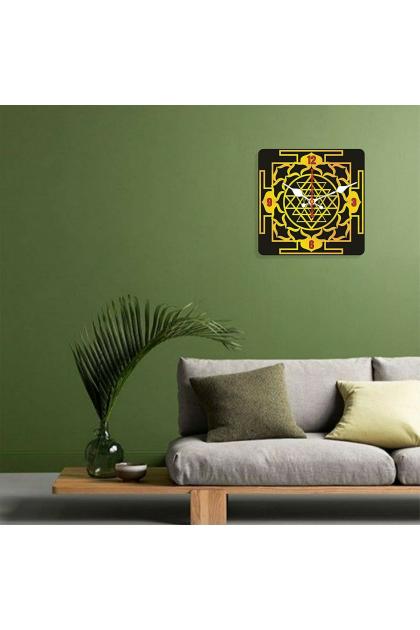 Signamio Black and Yellow DN 11 MDF with Acrylic 3D Design Shri Yantra ...