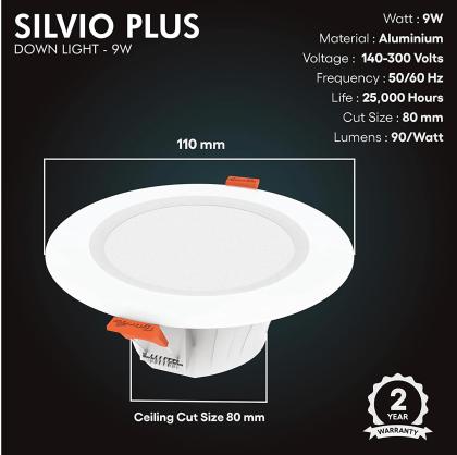 Fybros Pink Silvio Plus Led Junction Box Ceiling Indoor Lights For Home 9 Watts - JioMart