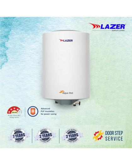 Lazer Aqua Hot 25L Storage Water Geyser Vertical, White and Grey - JioMart
