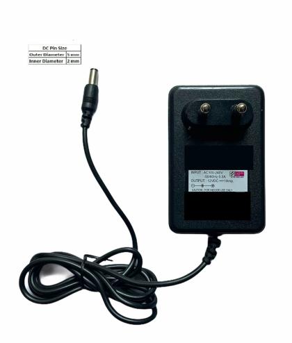 Upix 12V 1A Power Adapter, Power Supply AC Input 100-240 V and Output ...