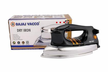 BAJAJ VACCO, Skipper-01, 750W, Heavy Weight Dry Iron, Black - JioMart
