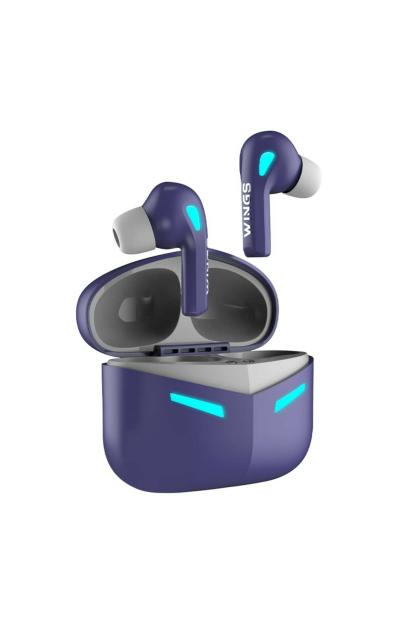 Wings Phantom 430 Purple Wireless Earbuds With Low Latency Touch ...