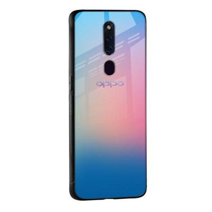 Qrioh Blue & Pink Ombre Glass case for Oppo Reno8 Pro 5G - JioMart